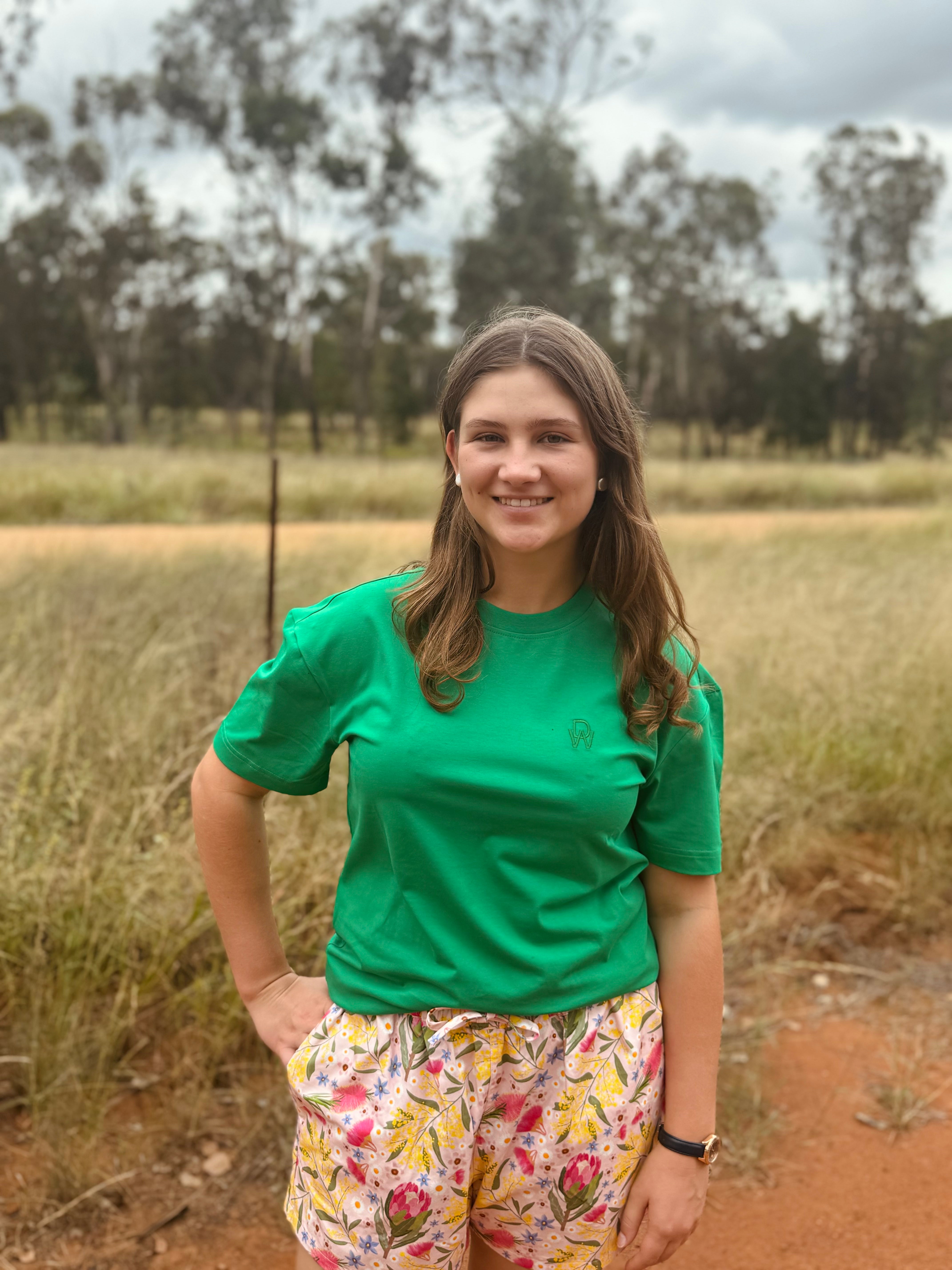 Dark Green Signature T-Shirt – Dusty Wattle